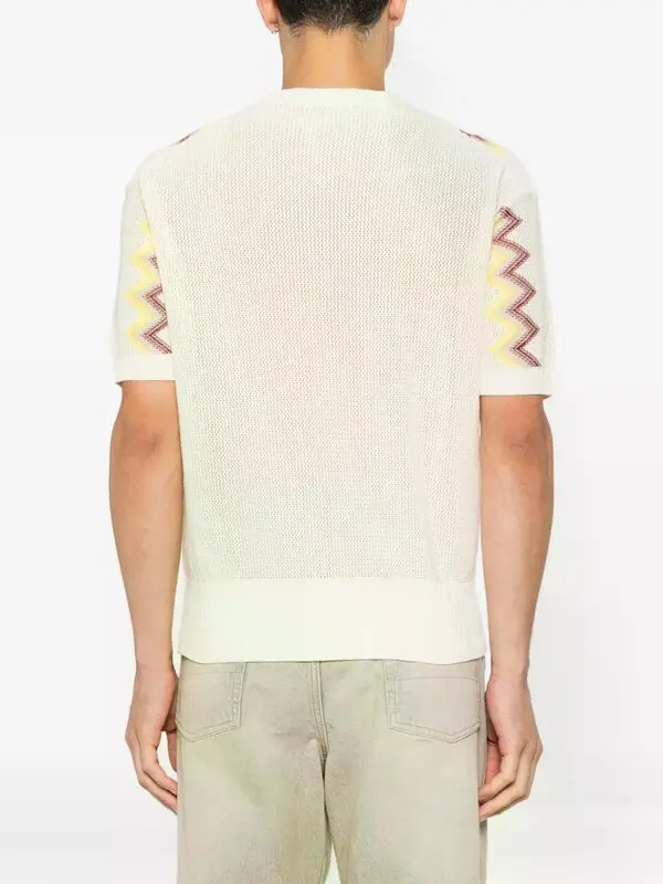 LANVIN Zigzag-pattern Short-sleeve T-shirt