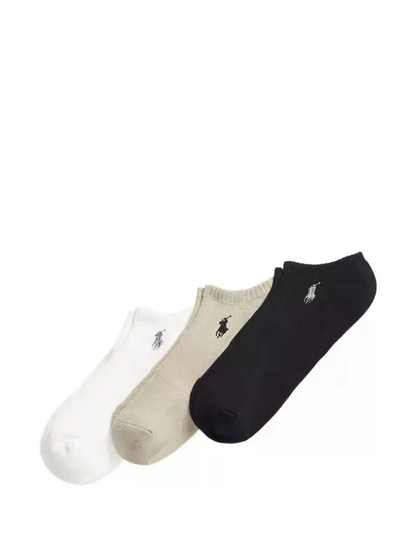 Polo Ralph Lauren Polo Pony Embroidered Socks - Black
