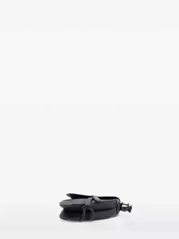 Dior Ultra Matte Saddle Handbag With Strap Leather Mini Shoulder Bag