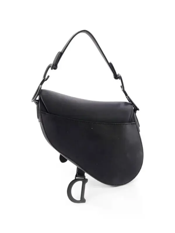 Dior Ultra Matte Saddle Handbag With Strap Leather Mini Shoulder Bag