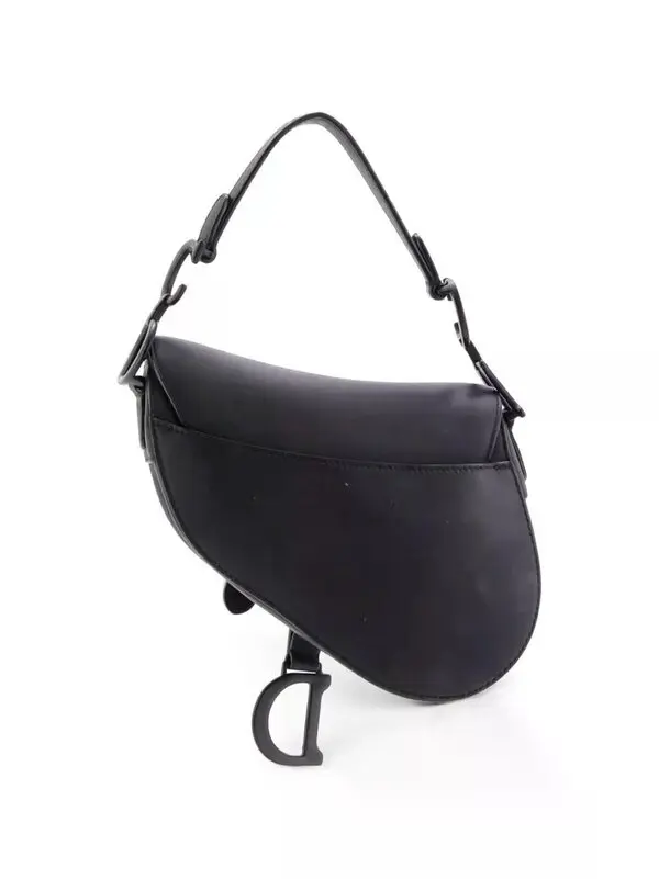 Dior Ultra Matte Saddle Handbag With Strap Leather Mini Shoulder Bag