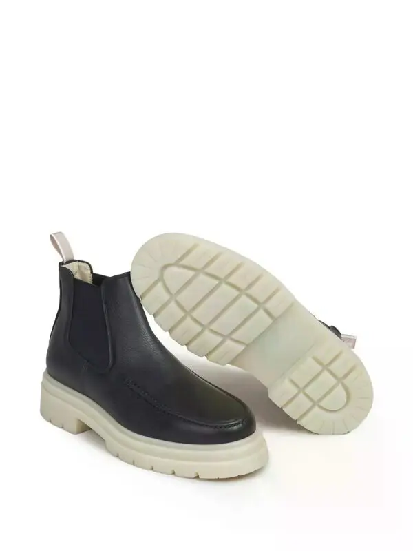 AURELIEN Grained Leather Chelsea Boots