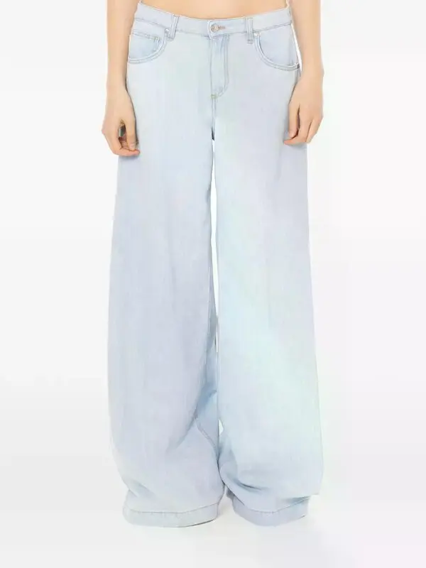 VICOLO Madison Wide-leg Jeans - Blue