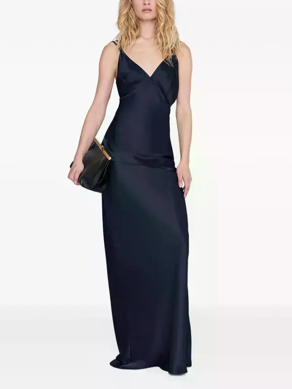 ANINE BING Bar Maxi Skirt - Blue