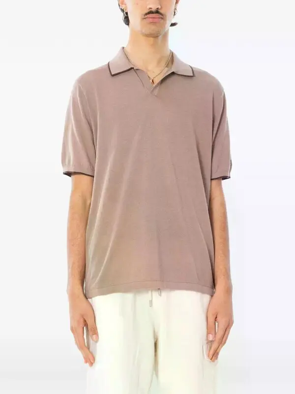 MC2 SAINT BARTH Sloan Short-sleeve Polo-collar T-shirt - Grey