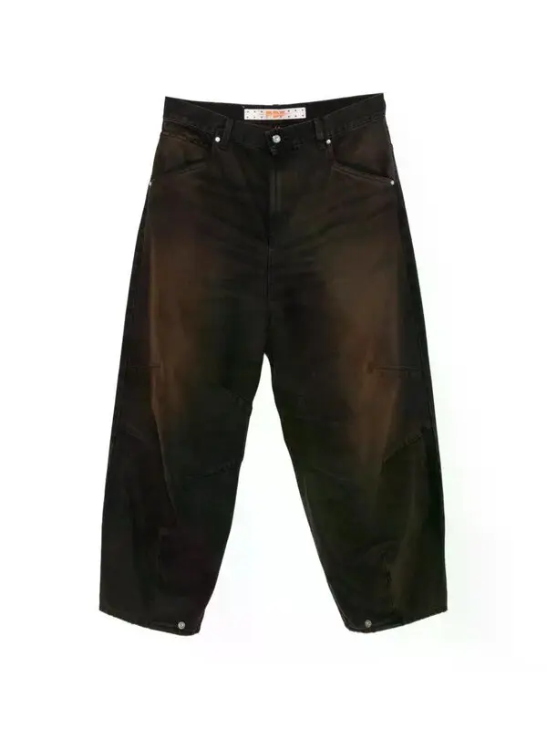 PDF Faded Graphic-print Jeans