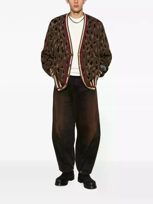PDF Faded Graphic-print Jeans