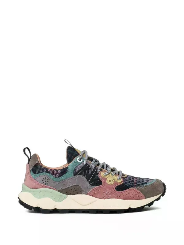 FLOWER MOUNTAIN Yamano 3 Suede-panelled Sneakers