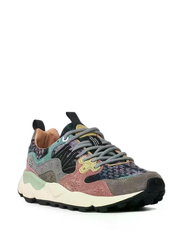 FLOWER MOUNTAIN Yamano 3 Suede-panelled Sneakers