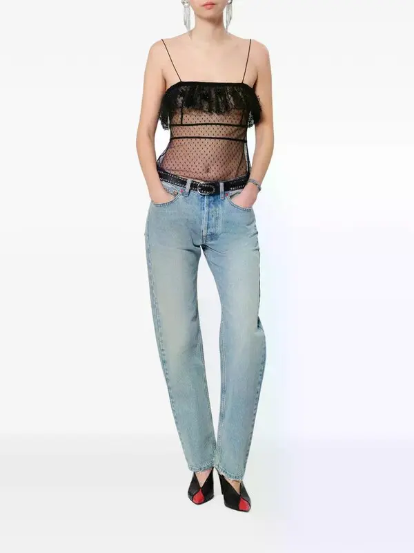Isabel Marant Étoile Olaja Embroidered Plumetis Lace Top