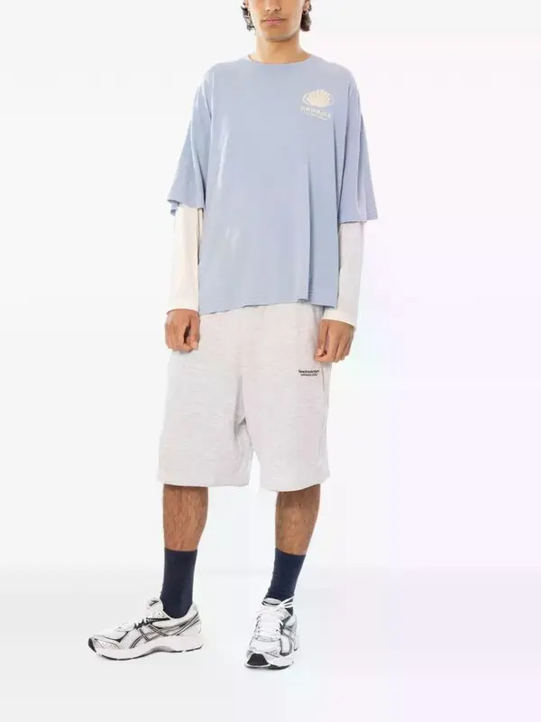 NEW AMSTERDAM SURF ASSOCIATION Logo-print Layered-sleeve T-shirt