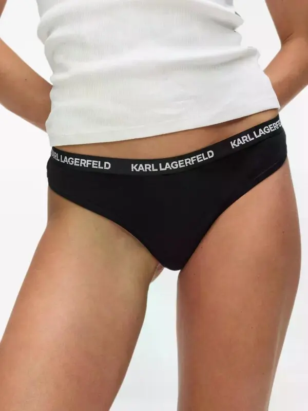 Karl Lagerfeld Logo Thong Multiband