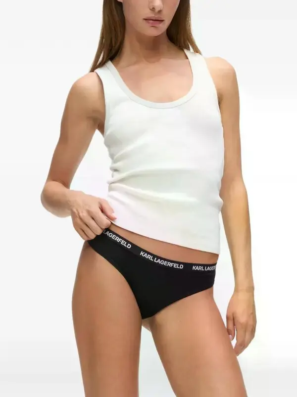 Karl Lagerfeld Logo Thong Multiband