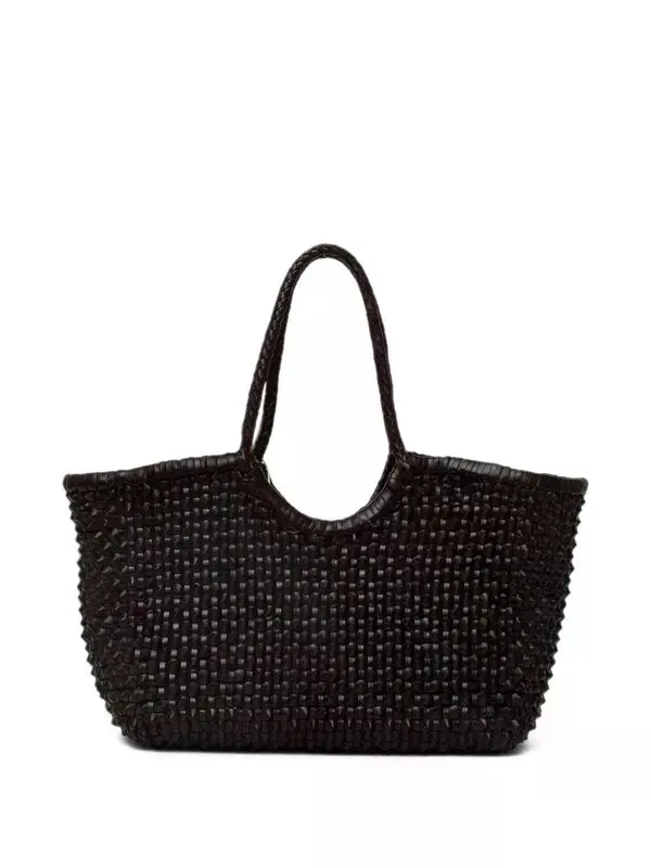 Dragon Diffusion Nantucket Cactus Woven Leather Tote Bag