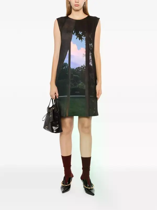 AGNES B. Graphic-print Midi Dress