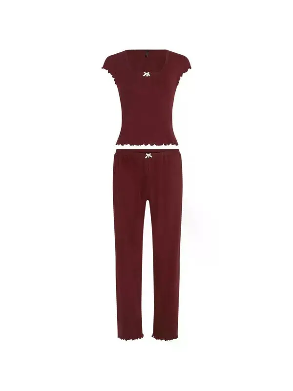 Karl Lagerfeld Autograph Pointelle Pyjama Set