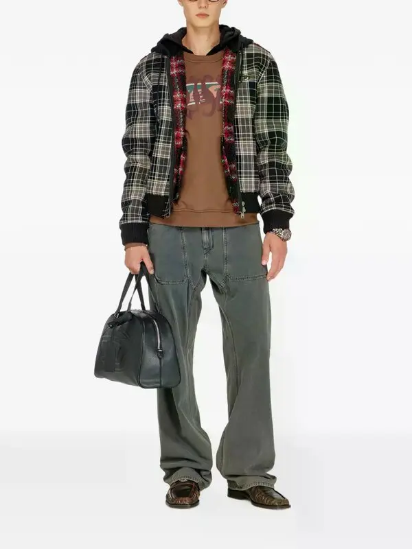 DIESEL® Sweatshirt With Graphic Prints And Patches
