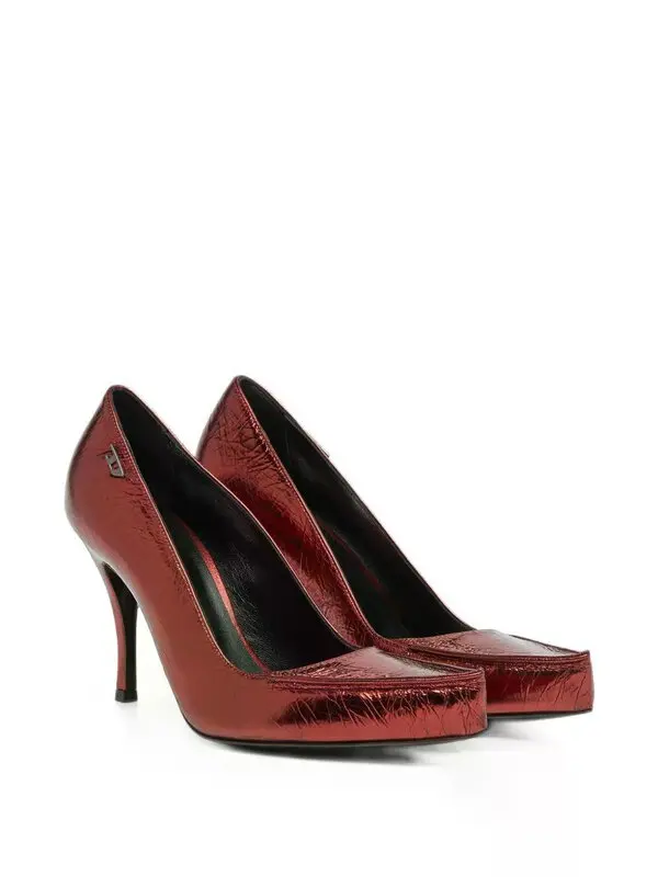 DIESEL® D-lucette Metallic-leather Pumps - Red