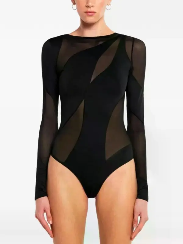 OW Spiral Mesh-panel Bodysuit