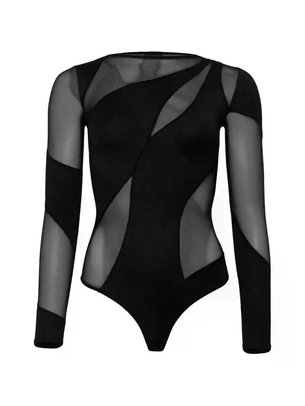 OW Spiral Mesh-panel Bodysuit