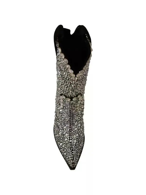 Dolce & Gabbana Crystal-embellished Cowboy Boots