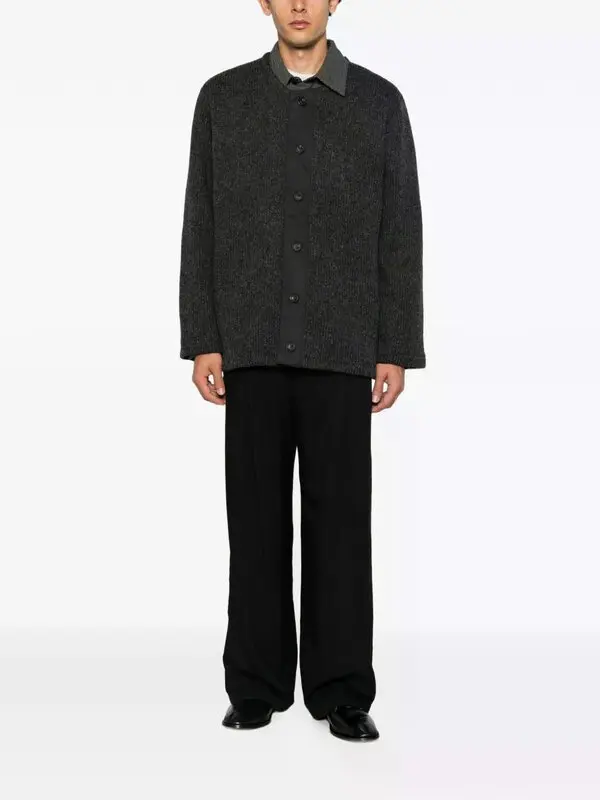 Our Legacy Pressed Wool Cardigan - Grey