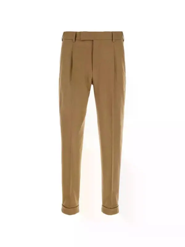 PT TORINO Pleated Turn-up Trousers