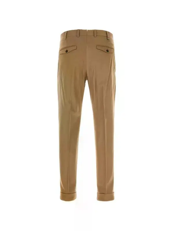 PT TORINO Pleated Turn-up Trousers