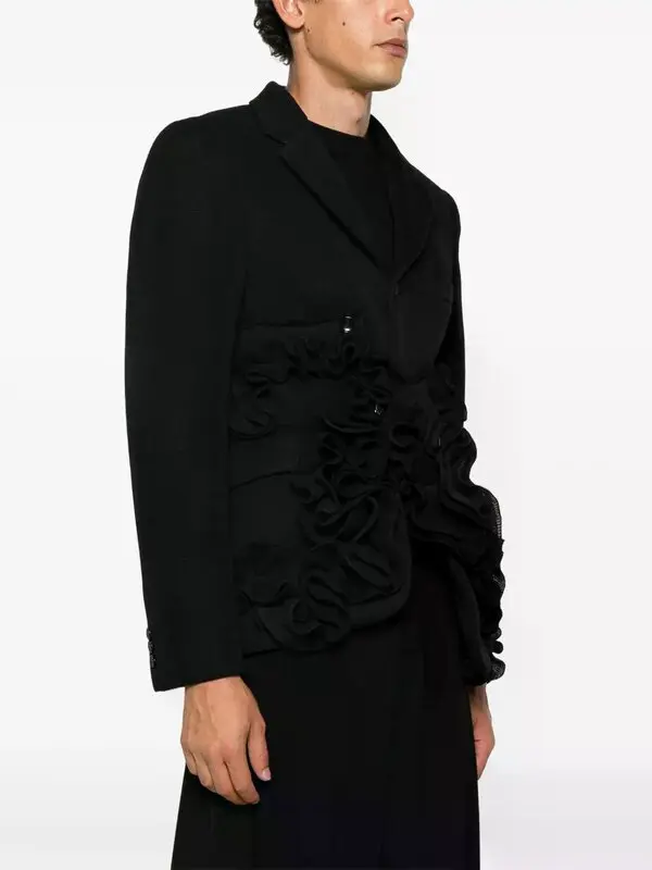 Comme Des Garçons Ruffled Blazer