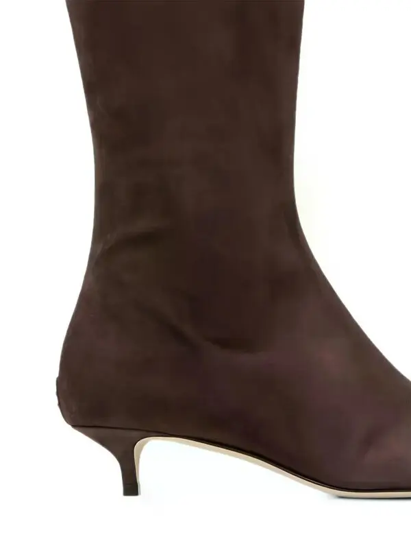 JIMMY CHOO Amis 35 Chocolate Suede Knee-high Boots