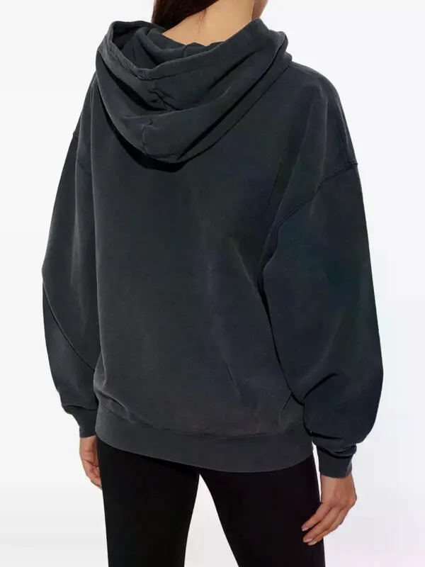 ANINE BING Harvey Logo-patch Hoodie