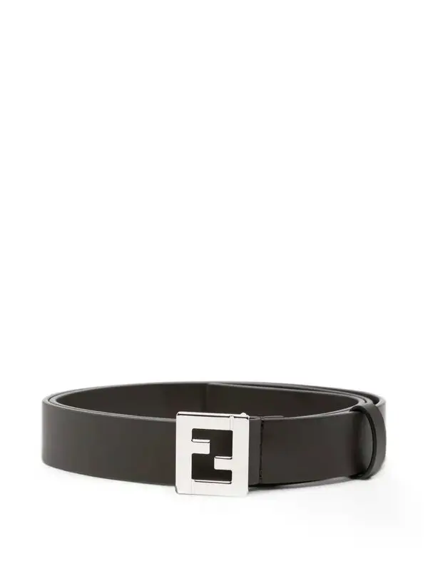 Fendi Ff Logo Buckle Belt - Brown