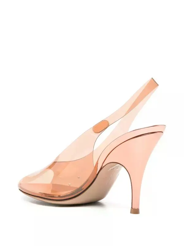 GIANVITO ROSSI Transparent Peep-toe Heeled Sandals