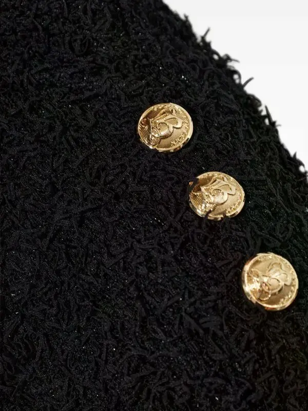 Balmain Button-embellished Mini Dress