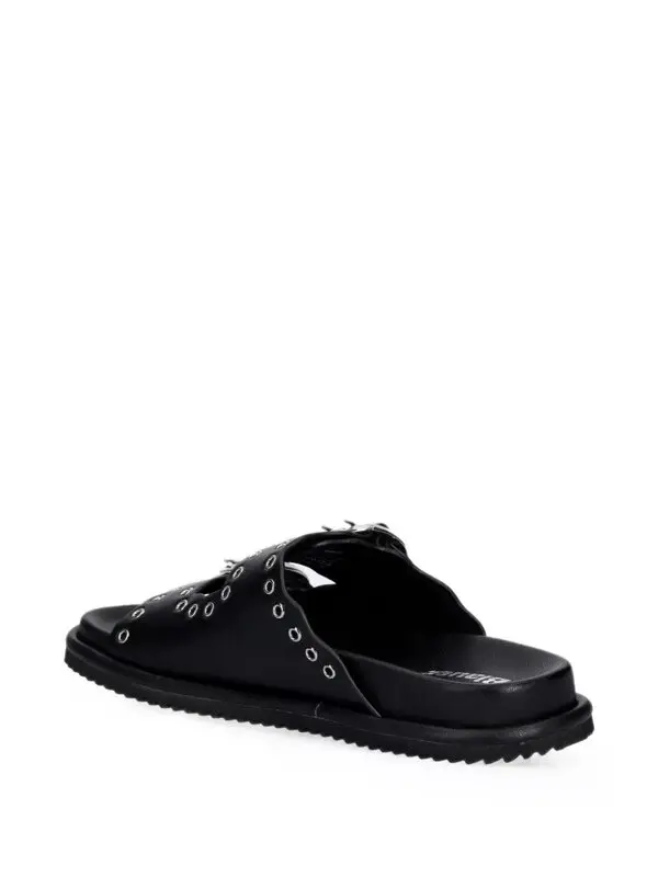BLAUER. Eyelet-embellished Buckle-fastening Sandals