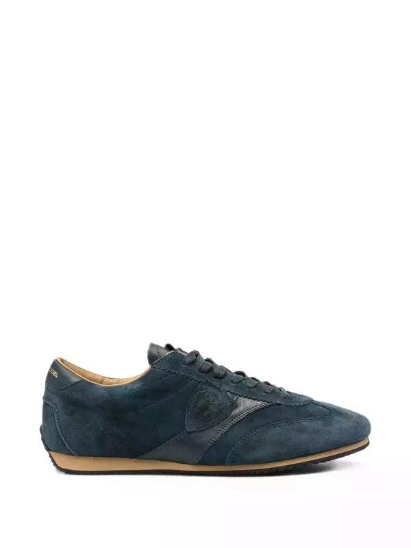 Philippe Model Logo-patch Suede Sneakers - Blue