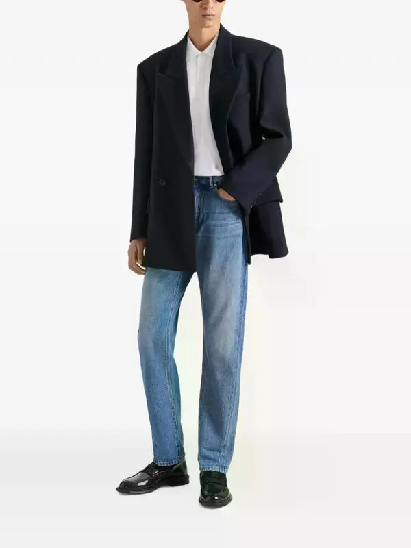 Givenchy Couture Seam Straight Fit Shadow Washed Jeans