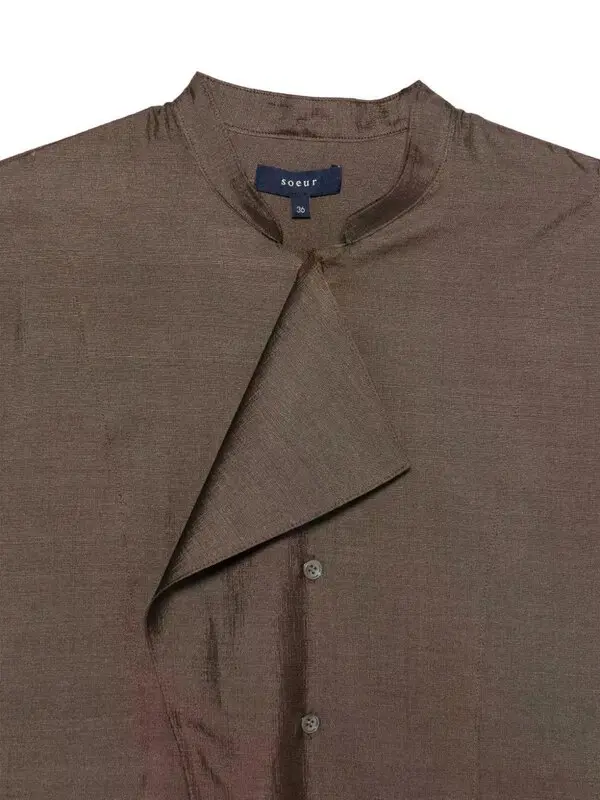 Soeur Hampton Silk Wrap-front Blouse