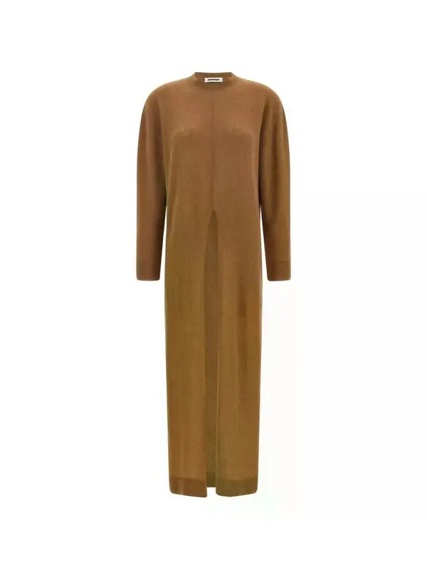 DARKPARK Gia Front-split Long Sweater - Brown