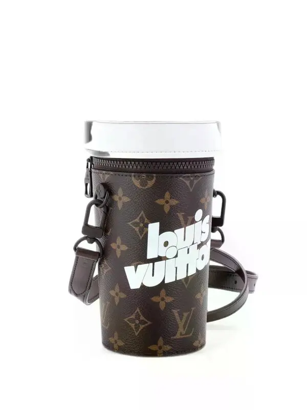 LOUIS VUITTON Coffee Cup Convertible Pouch Everyday Signature Vintage Monogram Canvas Crossbody Bag - Brown