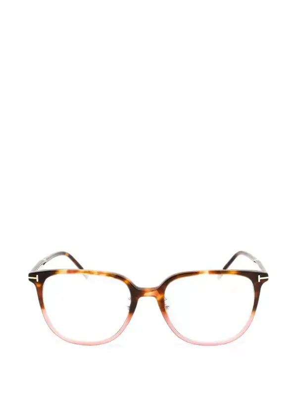 TOM FORD Tortoiseshell-effect Rectangle-frame Glasses