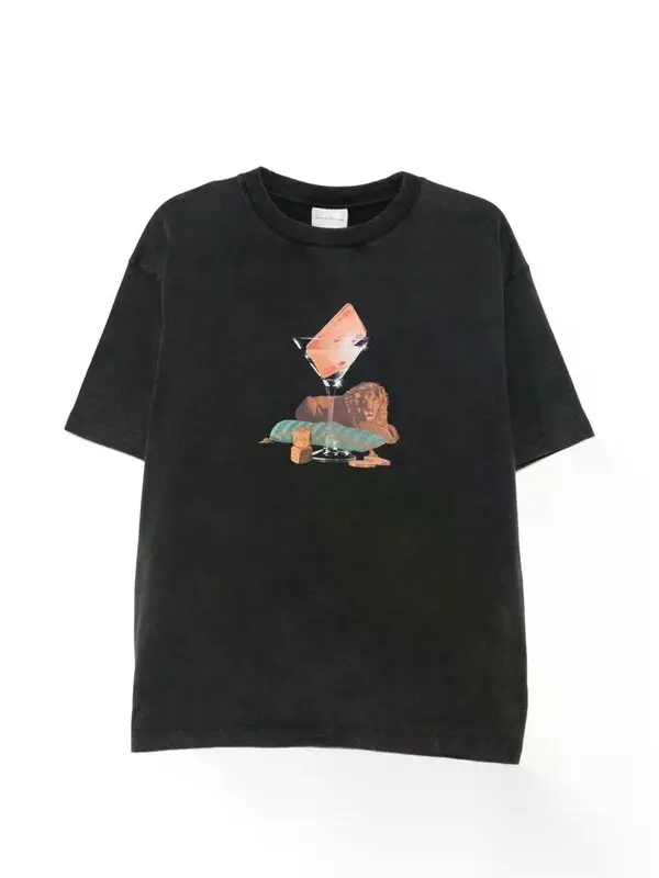 Drole De Monsieur Glass Lion T-shirt - Black