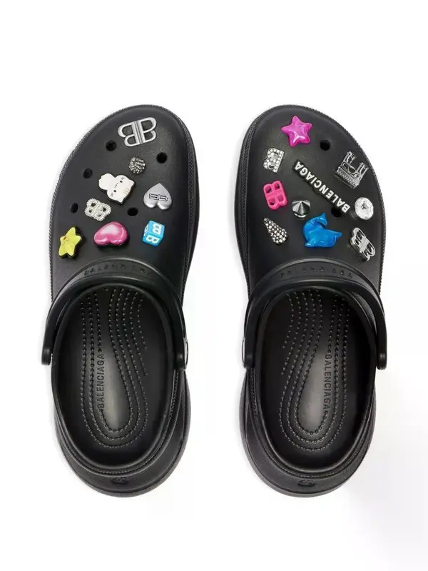 Balenciaga Patch-embellished Clogs