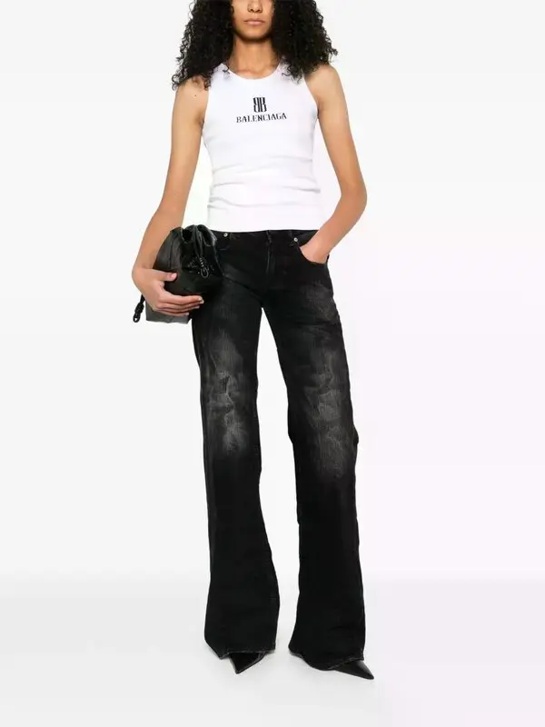 Balenciaga Faded Jeans - Black
