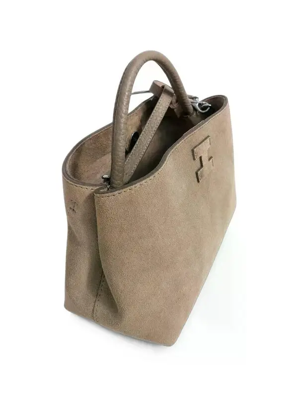 IACUCCI Logo-patch Suede Tote Bag