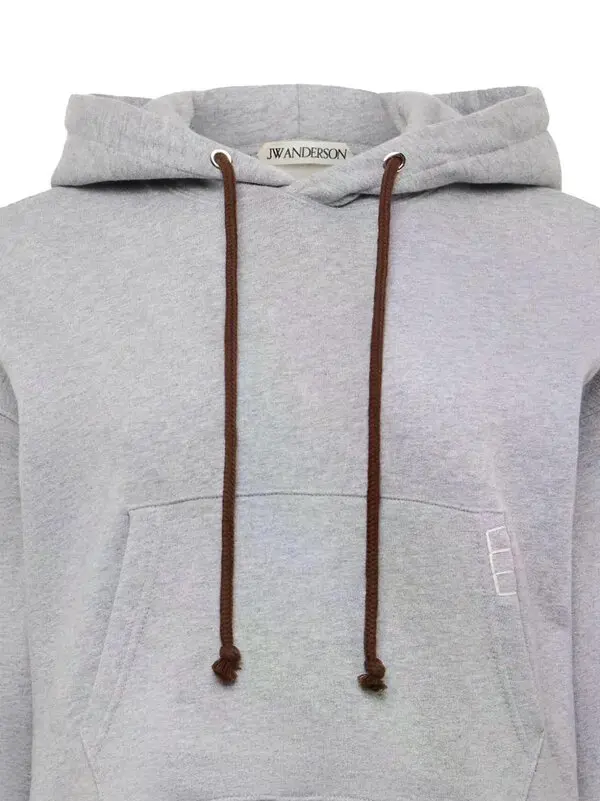 JW Anderson Drawstring High-low Hoodie - Grey