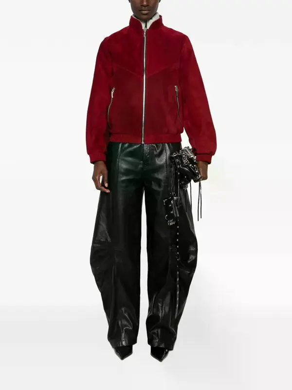 MITILIANE COUTURE Suede Zip-up Jacket