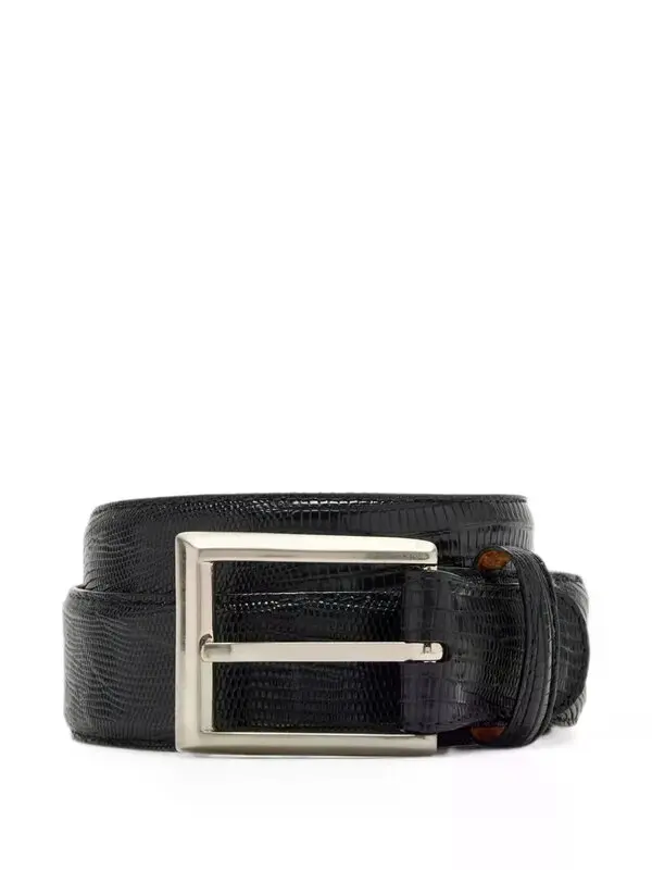 Magnanni Cocoarcade Lizard-effect Leather Belt