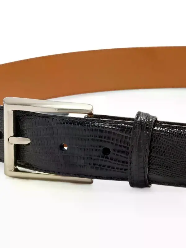 Magnanni Cocoarcade Lizard-effect Leather Belt