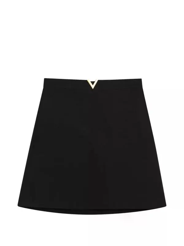 Valentino Garavani Crepe Couture Short Skirt - Black